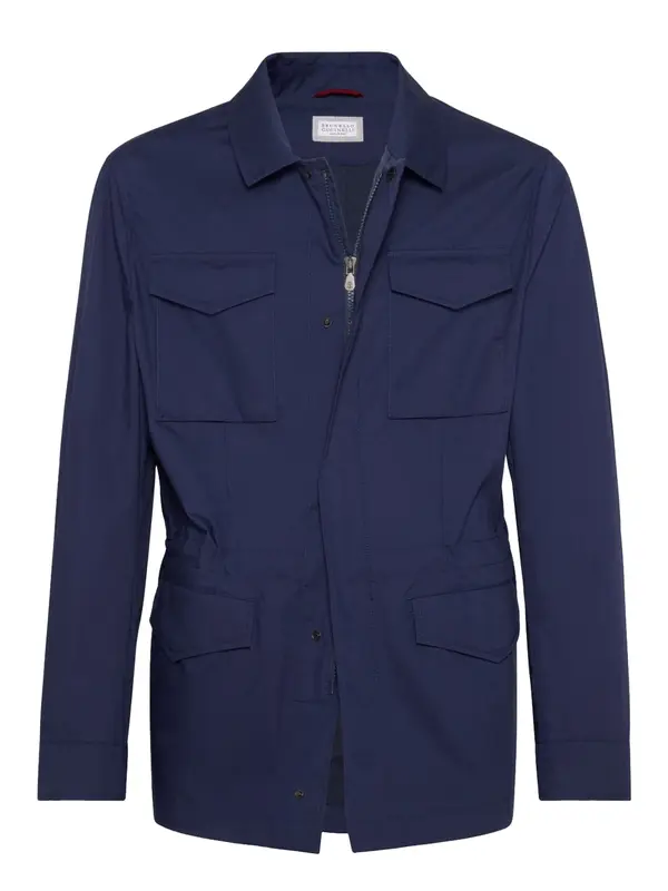 Brunello Cucinelli Lightweight Shirt Jacket - Blue