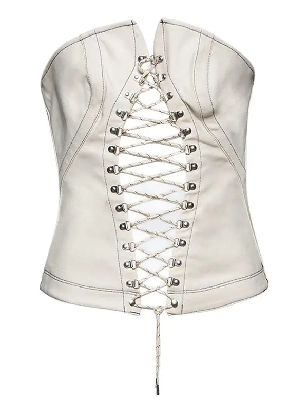 DION LEE Hiking Laced Corset - Birch