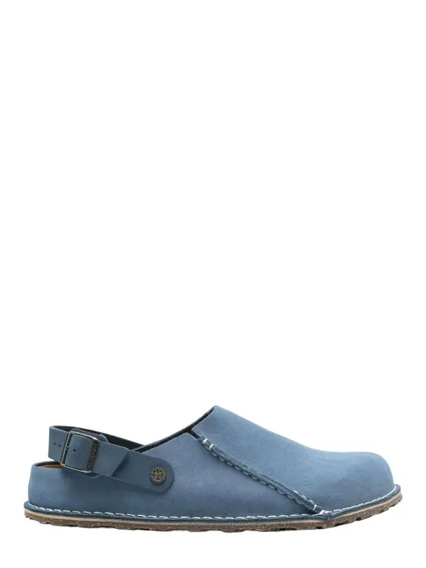 BIRKENSTOCK Suede Clogs - Blue