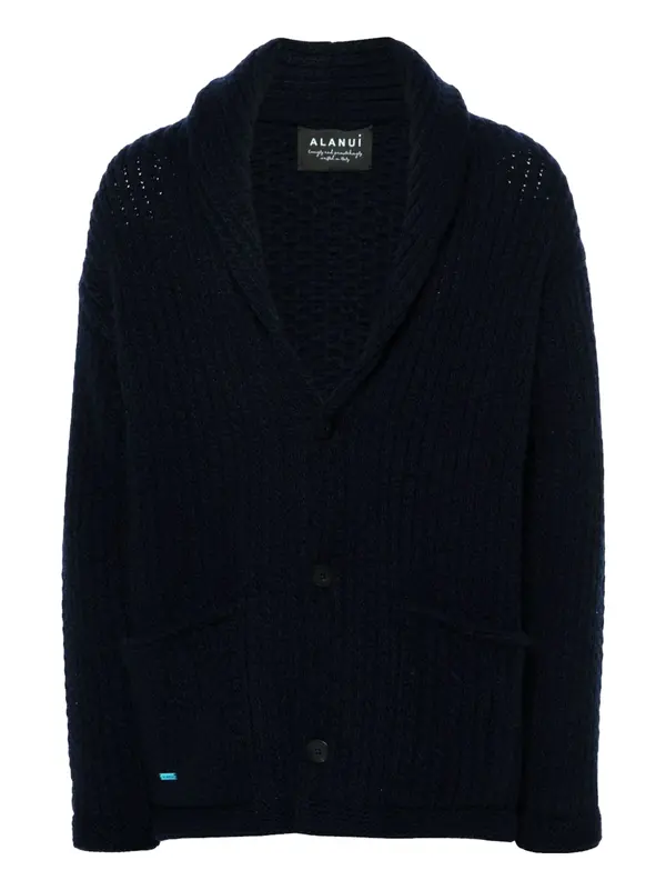 Alanui Cable-knit Cardigan - Blue
