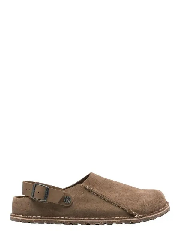 BIRKENSTOCK Lutry Suede Clogs - Neutrals