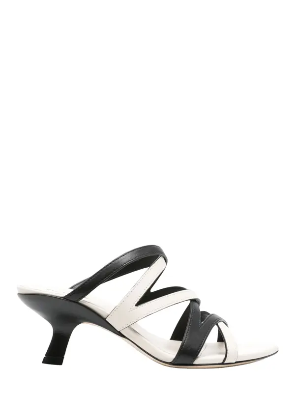 VIC MATIE 60mm Leather Mules - White
