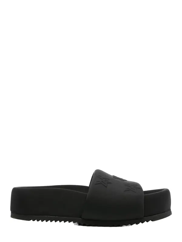 VIC MATIE Logo-embossed Padded Slides - Black