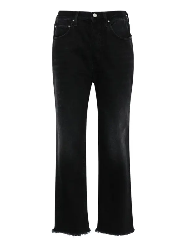 TOTEME High-rise Straight-leg Jeans - Black