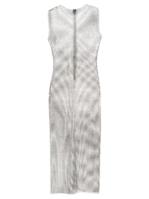 Philosophy Di Lorenzo Serafini Rhinestone Embellished Maxi Dress - Metallic