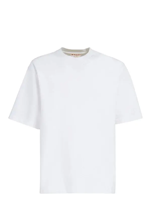 Marni Logo-patch Cotton T-shirt - White