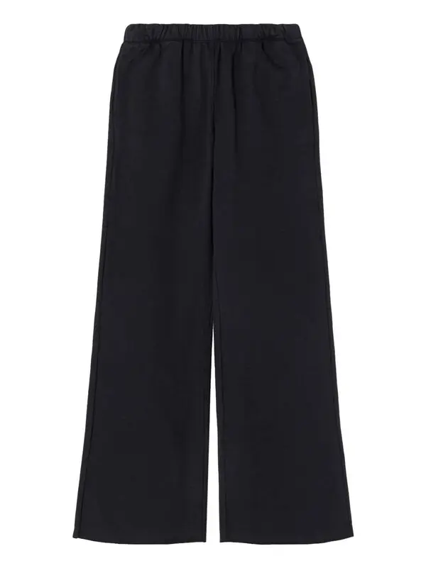 RE/DONE Organic Cotton Fleece Track Pants - Black