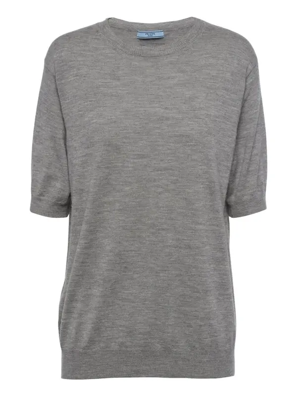Prada Cashmere Crew-neck Sweater - Grey