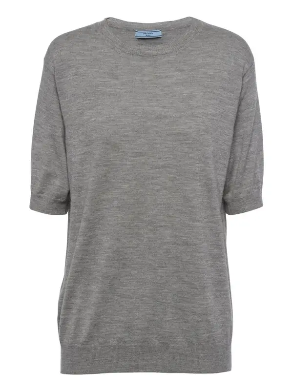 Prada Cashmere Crew-neck Sweater - Grey
