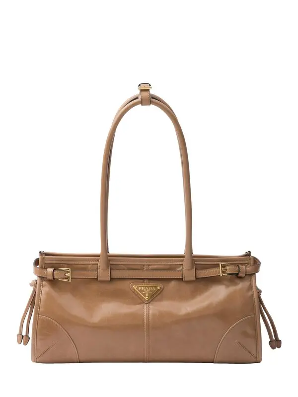 Prada Bonnie Medium Leather Handbag - Pink