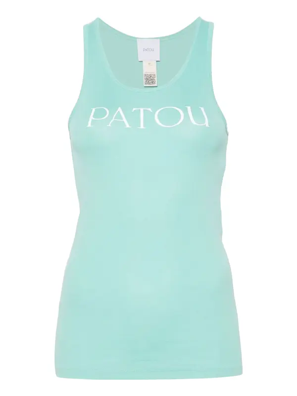 Patou Logo-print Tank Top - Green