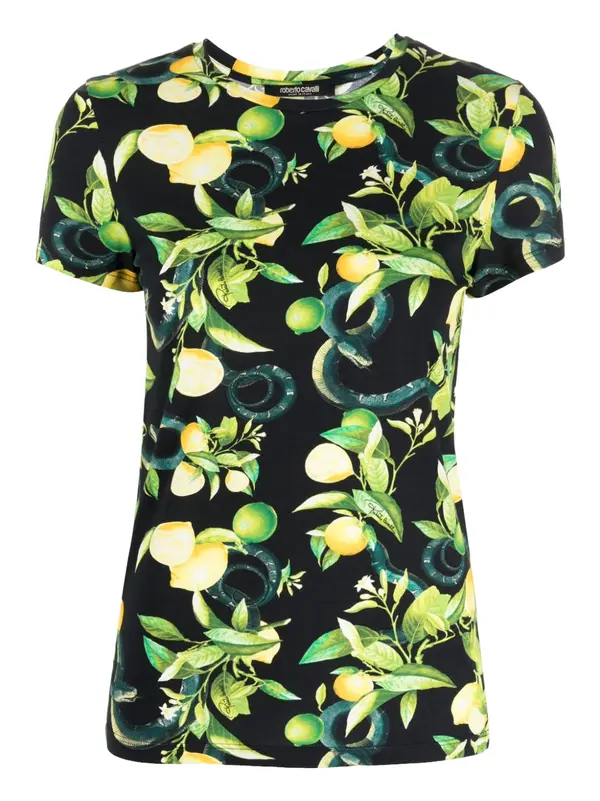Roberto Cavalli Lemon Print T-shirt - Multicolour