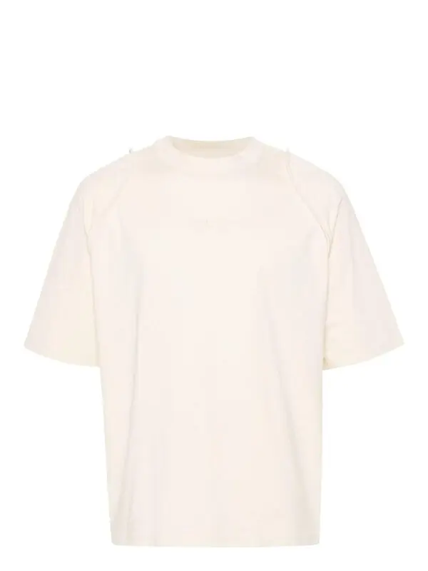 Jacquemus Le Camargue Logo-embroidered T-shirt - Neutrals