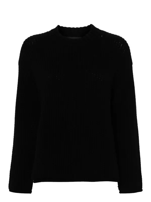 Alanui Ribbed Knit Jumper - Black