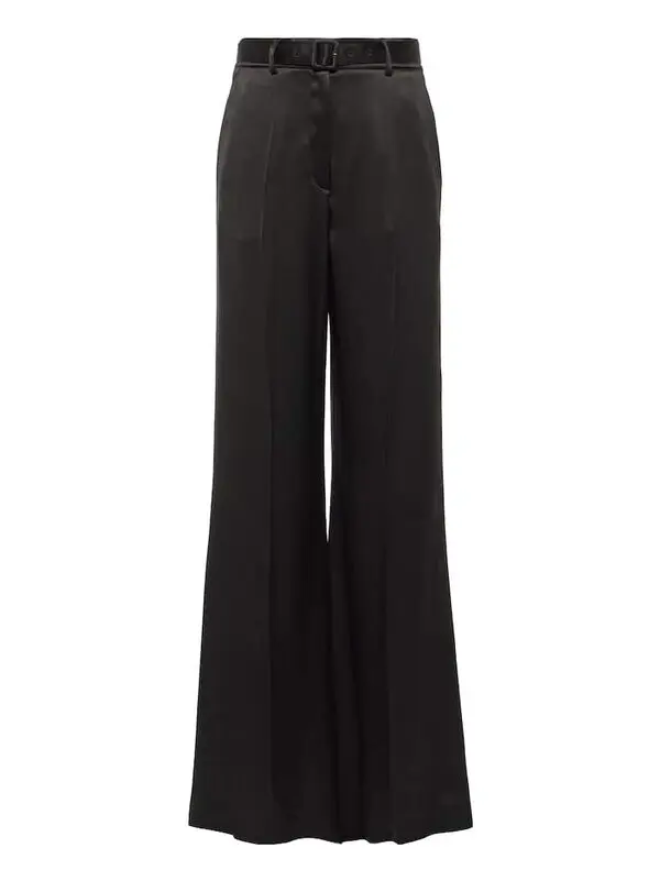 Gabriela Hearst Mabon Wide-leg Silk Pants - Black