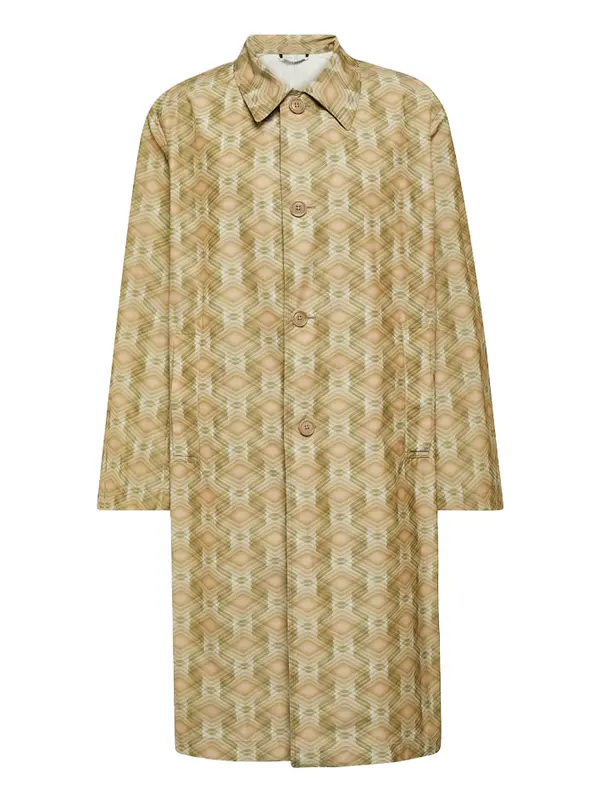 Dries Van Noten Printed Technical Car Coat - Multicoloured