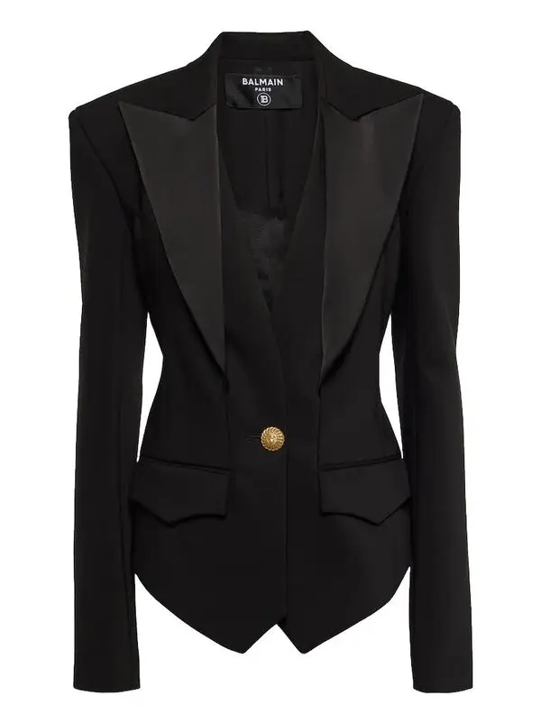 Balmain Single-breasted Blazer - Black