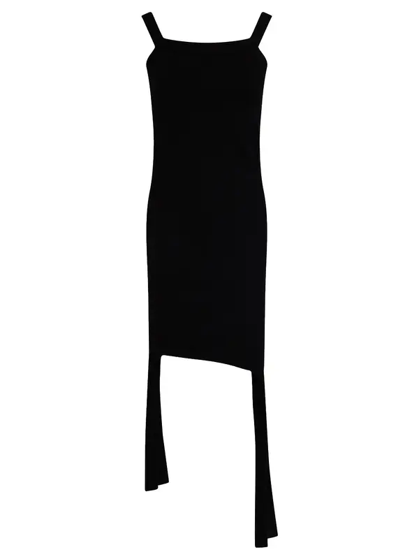 JW Anderson Asymmetric Mini Dress - Black