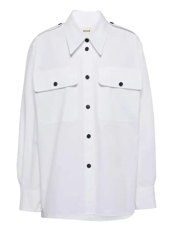Khaite Missa Cotton Shirt - White