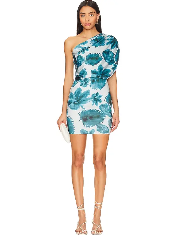 Amanda Uprichard Dupree Midi Dress - Palm Print