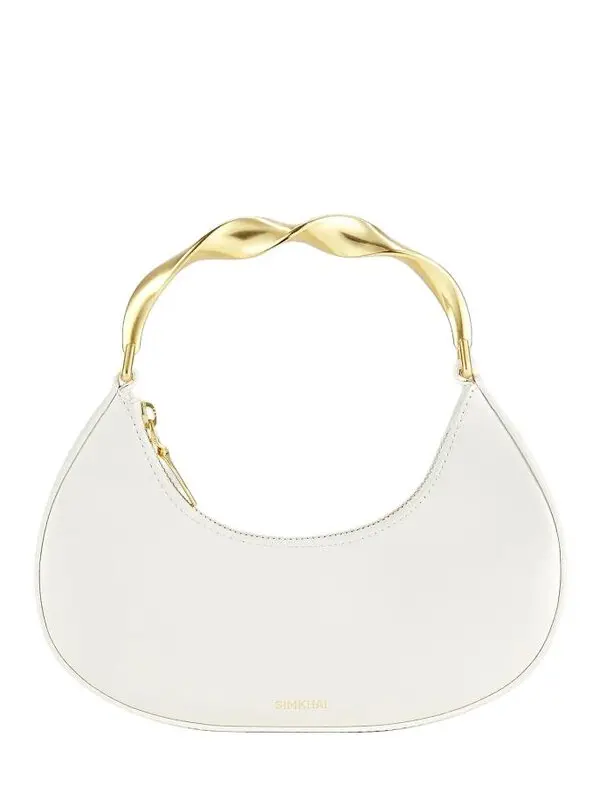 Simkhai Nixi Leather Hobo Bag - Ivory