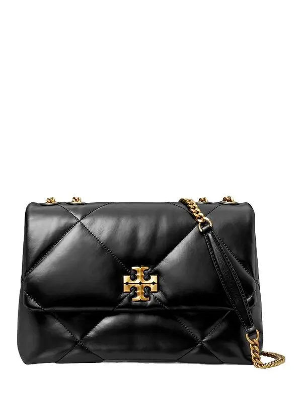 Tory Burch Kira Quilted Leather Shoulder Bag - Black