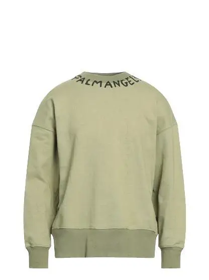 Palm Angels Solid French Terry Crewneck Sweatshirt - Sage Green