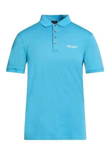 Armani Exchange Polo Shirt Size Cotton - Azure