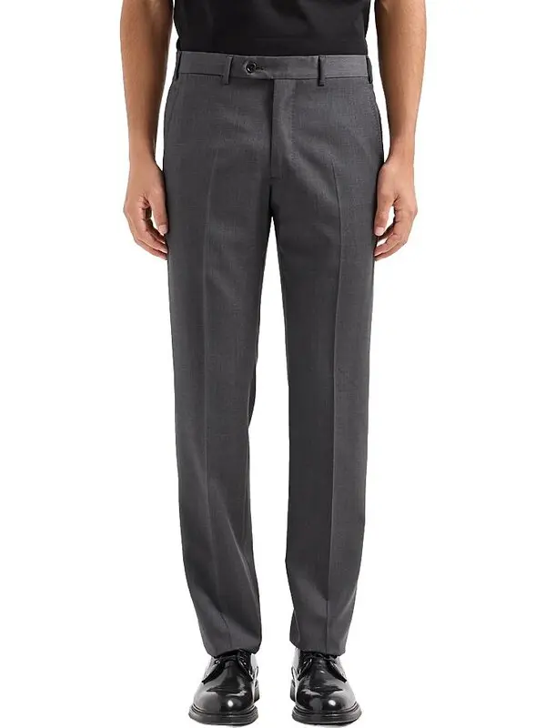Emporio Armani Essential G Line Straight Leg Trousers - Gray