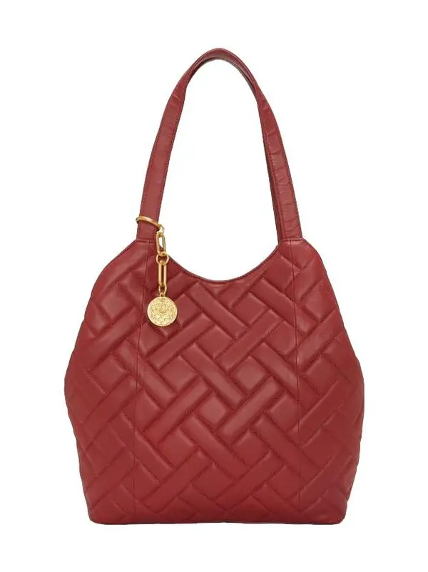 Vince Camuto Kisho Leather Shoulder Bag - Red