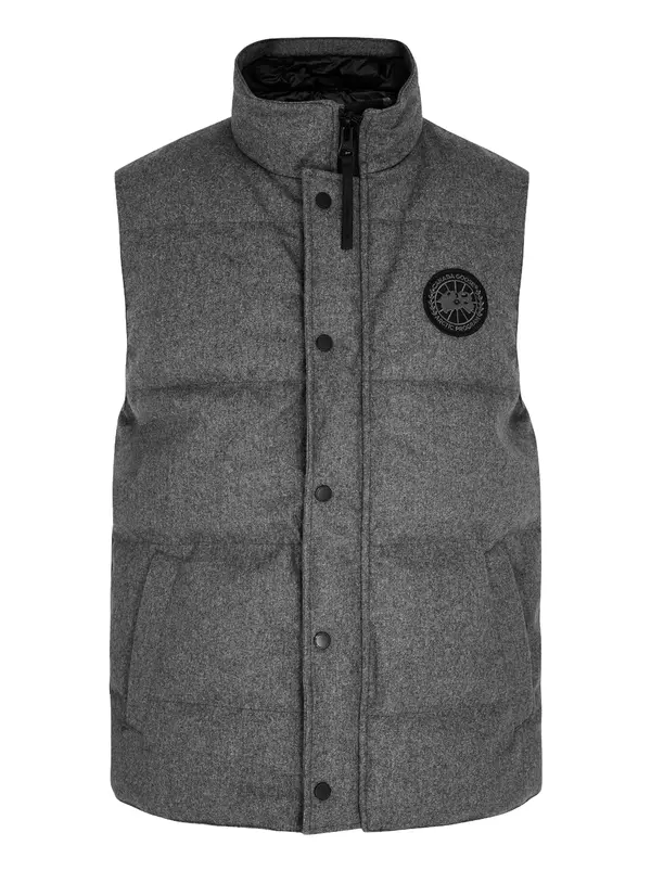 Canada Goose Garson Quilted Wool-blend Gilet - Light Grey