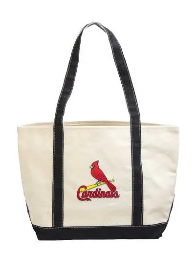 LOGO BRANDS St. Louis Cardinals Canvas Tote Bag - Red