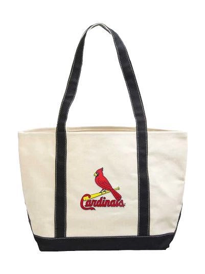 LOGO BRANDS St. Louis Cardinals Canvas Tote Bag - Red