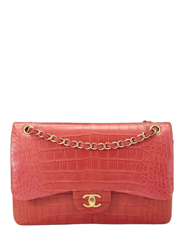 Chanel Alligator Half Flap - Red