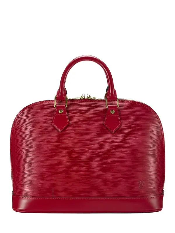 LOUIS VUITTON Epi Alma Top Handle Bag - Red