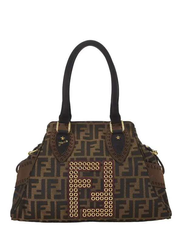 Fendi Zucca Canvas Bag Du Jour - Brown
