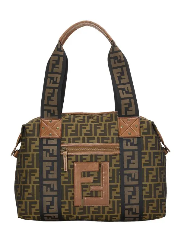 Fendi Zucca Canvas Tote - Brown