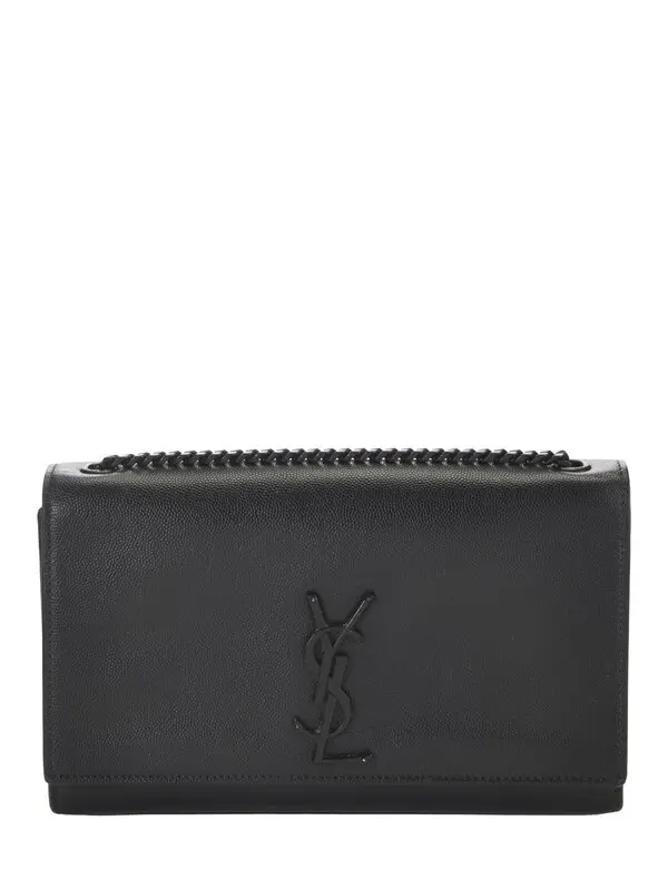 Saint Laurent Grainy Calfskin Kate - Black