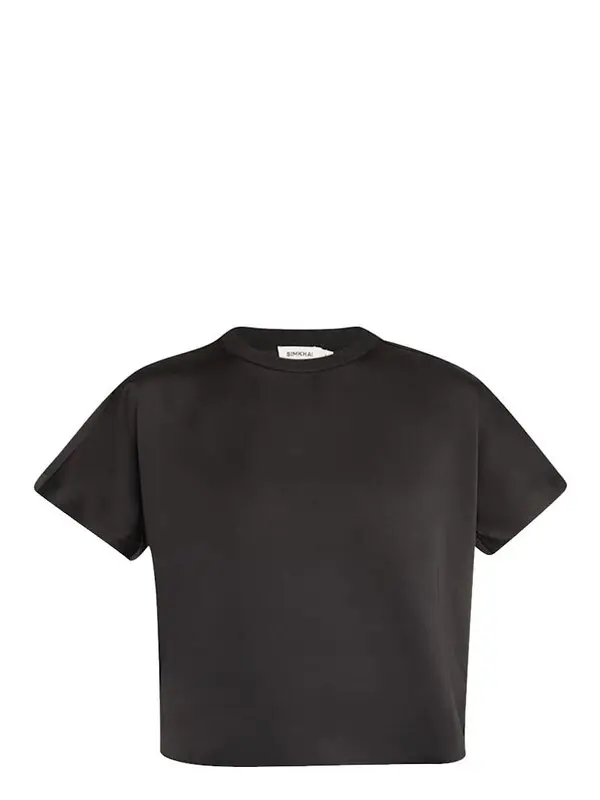 Simkhai Addy Short-sleeve Combo T-shirt - Black