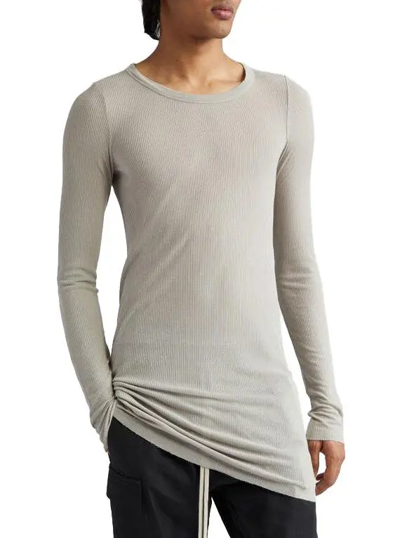 Rick Owens Forever Rib Jersey T-shirt - Pearl