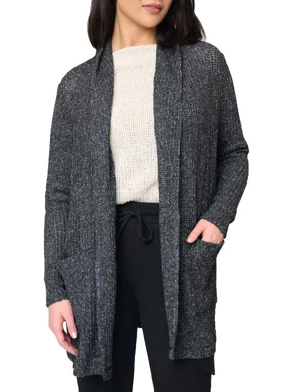 GIBSONLOOK Shawl Collar Cardigan - Black