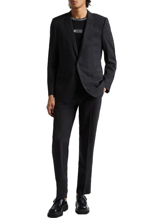 Dolce & Gabbana Martini Fit Stretch Wool Suit - Nero