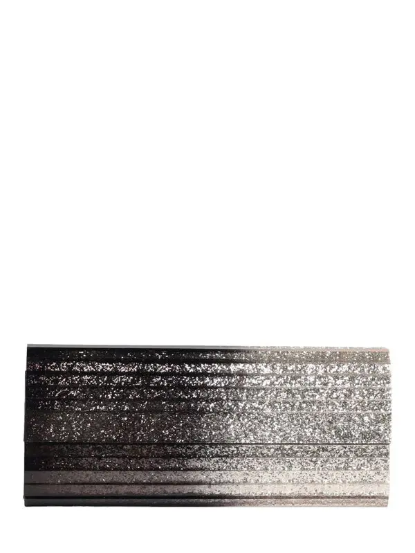 JIMMY CHOO Metallic Glitter Clutch - Black