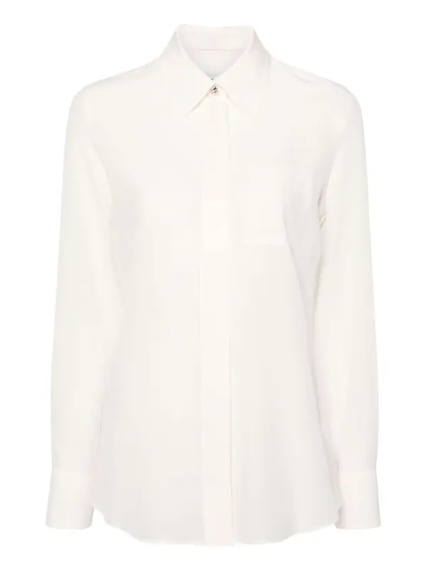 LANVIN Silk Crepe De Chine Shirt - White