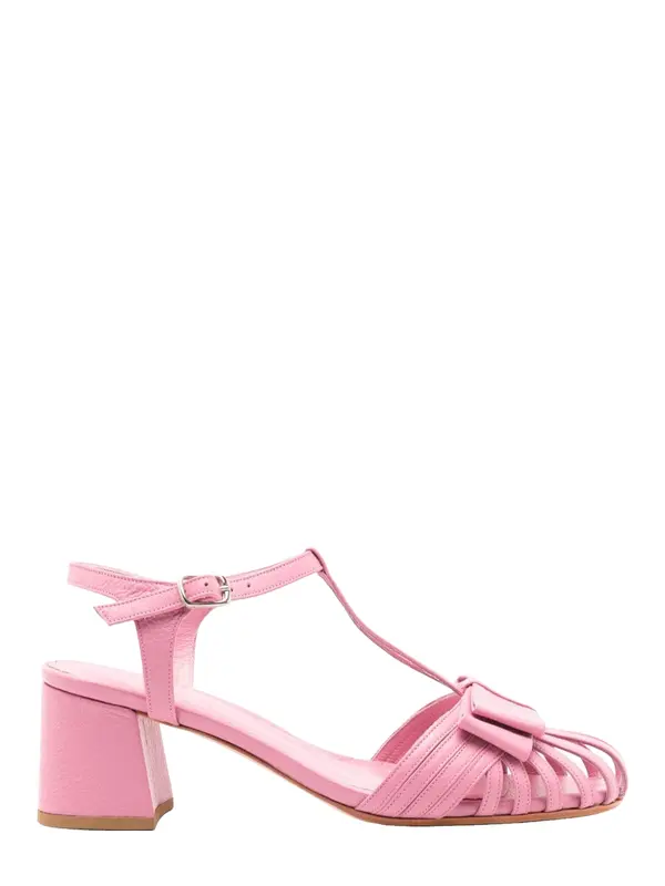 STUDIO CHOFAKIAN Marly 45mm Leather Sandals - Pink