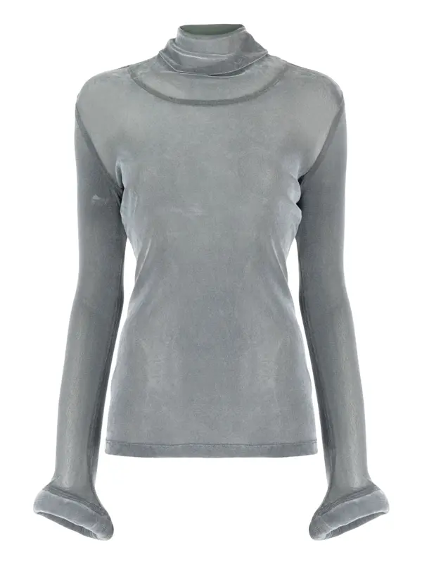 MELITTA BAUMEISTER Circle-cuff Top - Grey