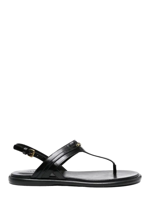 Isabel Marant Nya Leather Slingback Sandals - Black
