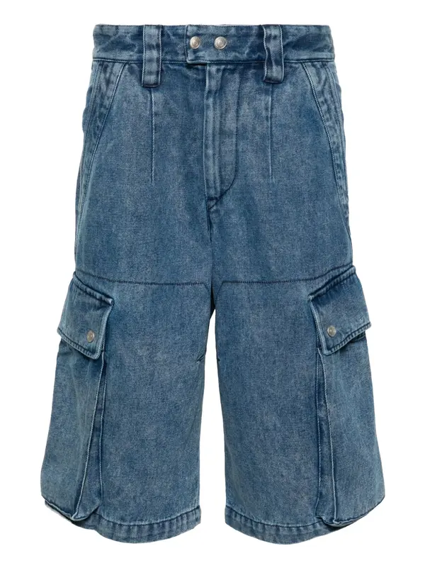 MARANT Tejelo Denim Cargo Shorts - Blue