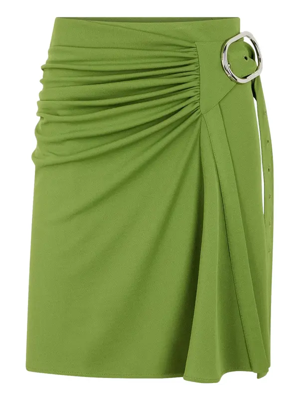 Rabanne Draped Wrap Skirt - Green