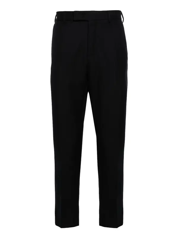 PT TORINO Tapered Virgin Wool Trousers - Blue